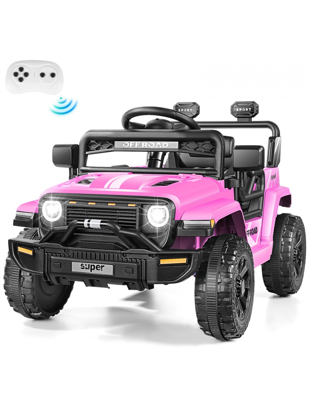 Funcid 12 Volt Ride on Truck, Ride on Toys for Toddlers with ...